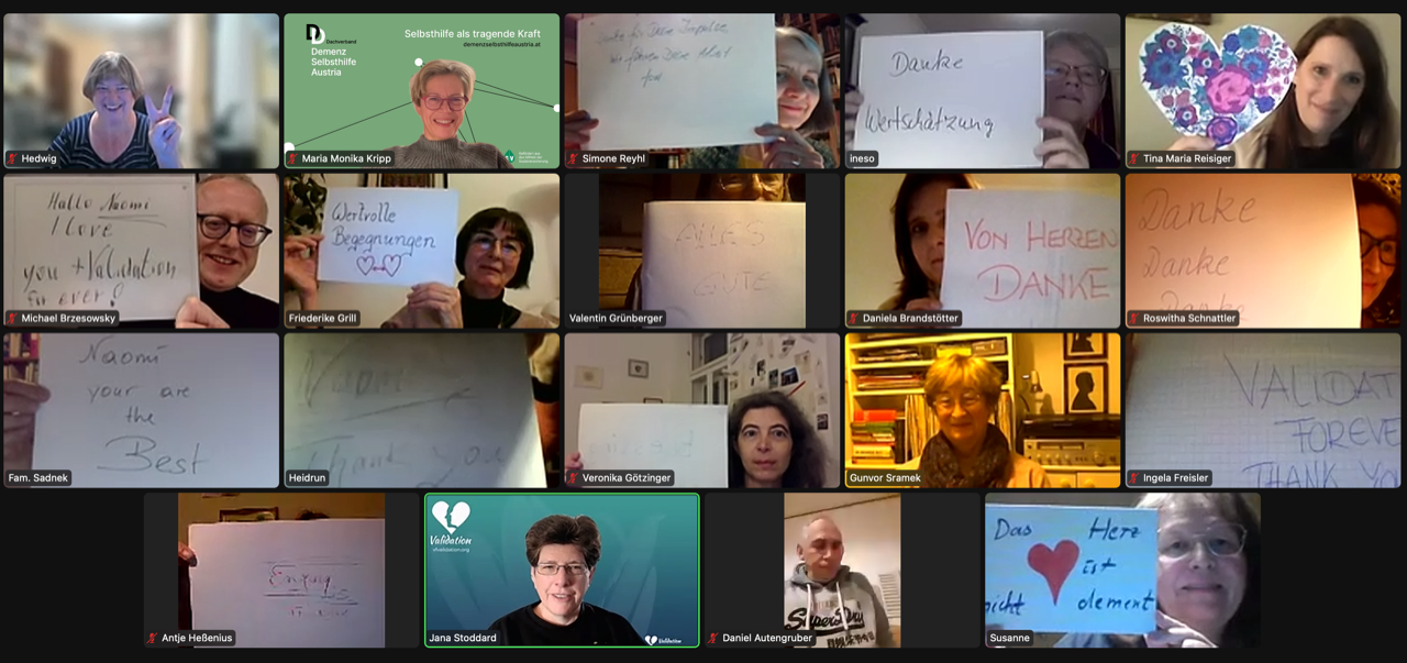 Dedicated to Naomi Feil - Validation Training Institute